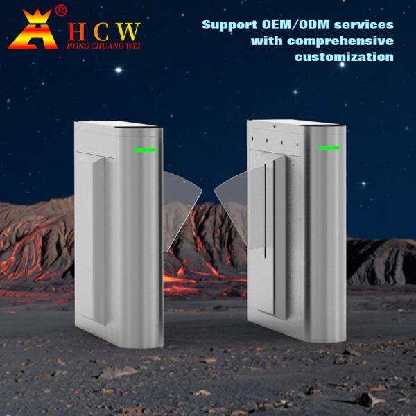 Quality Heavy-Duty 304 Stainless Steel Cabinet Wing Gate, Supporting Card Swiping & QR Code Scanning, Suitable for Subway Stations for sale
