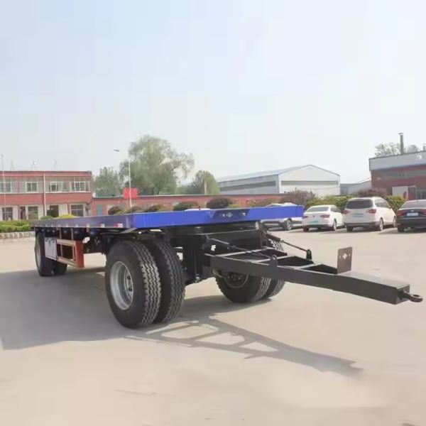 Quality CIMC 1/ 2 Axle High Tense Steel 6.5-9.5m Length Load Capacity 20-30 Tons Flatbed With Moving Turn Full Truck for sale
