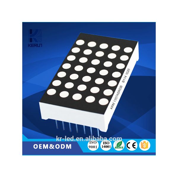 Quality 1.9mm Diameter 5x7 Dot Matrix Display White Color For Arrow Sign for sale