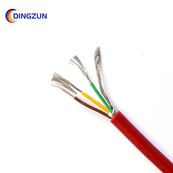 Quality SIHF Flexible Silicone Wrap 4 Cores Shielded Cable 450V 750V for sale