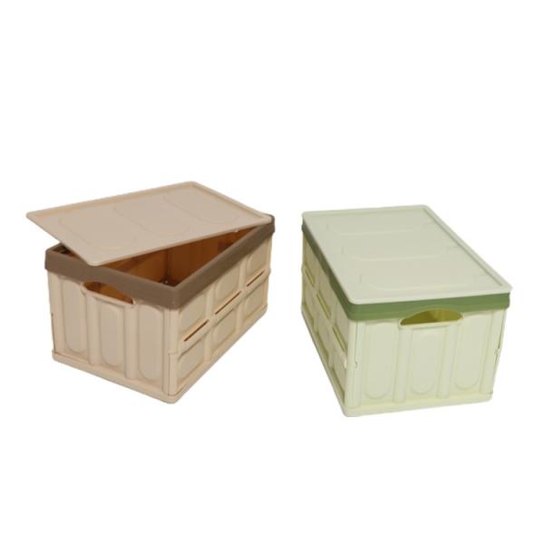 Quality Multiscene Foldable Plastic Container , Odorless Collapsible Plastic Crates With Lids for sale