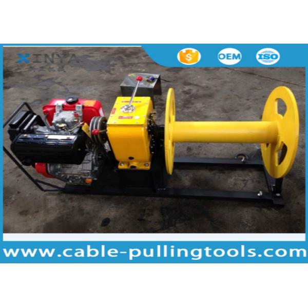 Quality 3 Ton Diesel Engine Cable Pulling Winch For Stringing ABC Cable ISO for sale