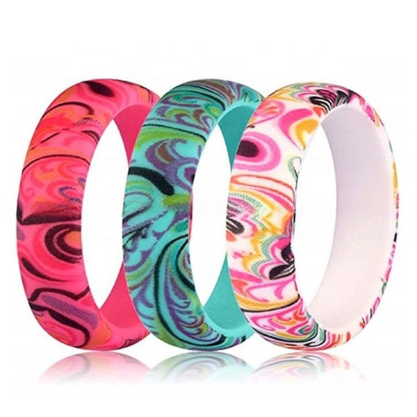 Quality Women Paisley Engagement Silicone Rings Breathable 5.7mm Third Party Appraisal for sale