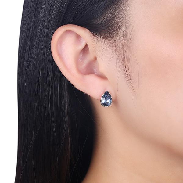 Quality Women Pink Sterling Silver Jewelry Earrings for sale