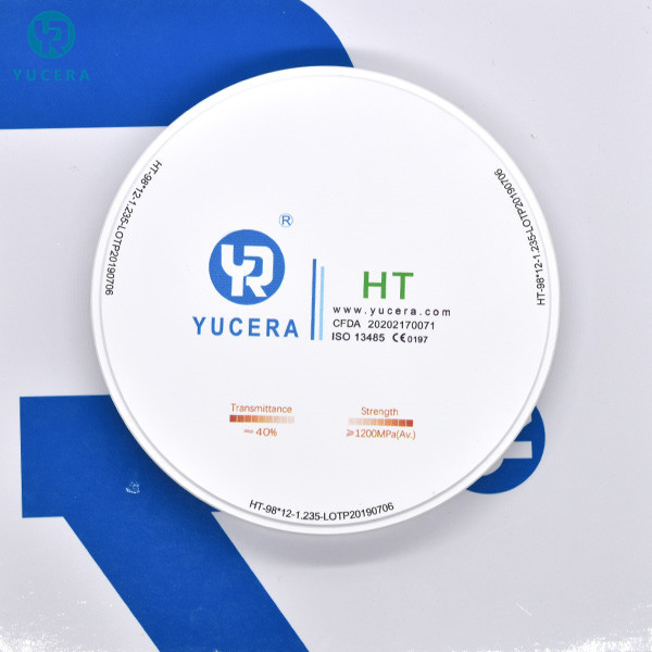 Quality 16 Shades 49% Translucent 98x14mm 1350mpa Vita Zirconia Block for sale