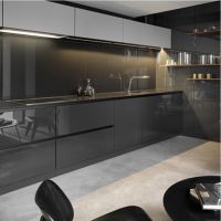 Quality Italian Furniture Smart Kitchen Cabinets with Quartz Stone Countertop and for sale