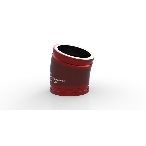 Quality DC HQ DOUBLE-LAYERED FOR HIGH WEAR-RESISTANT DUAL PIPES 240*30 ELBOW RED for sale