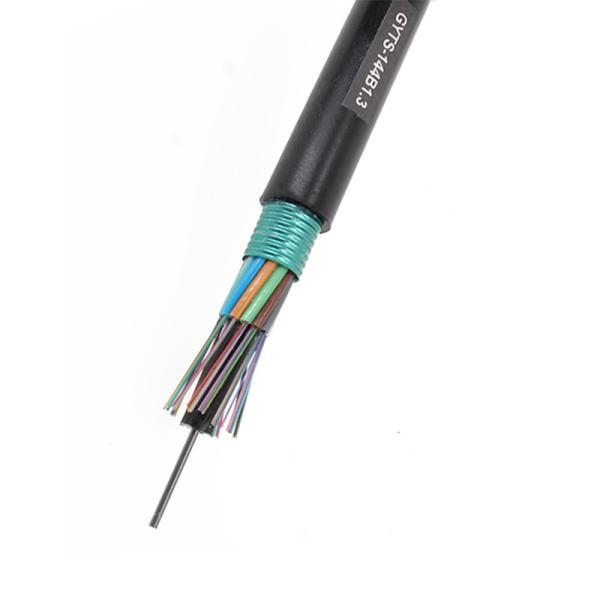 Quality 144 core Outdoor Fiber Optic Cable Single Mode G652D Armoured GYTS for sale