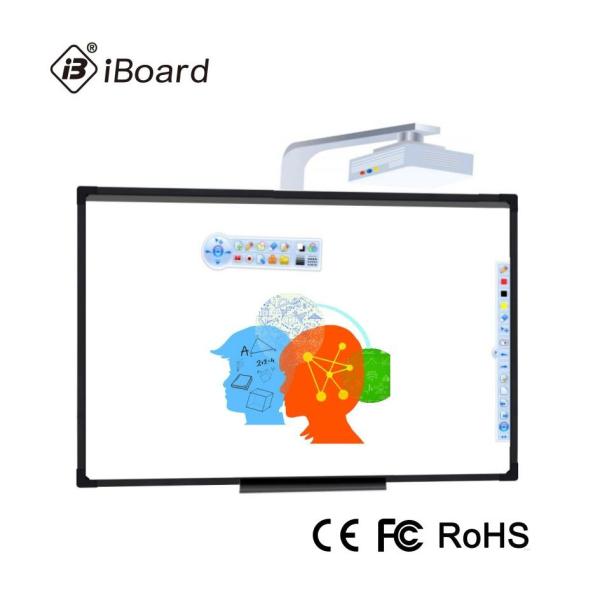 Quality 96 Inches Portable Interactive Whiteboard Smart Whiteboard With Laser Projector for sale