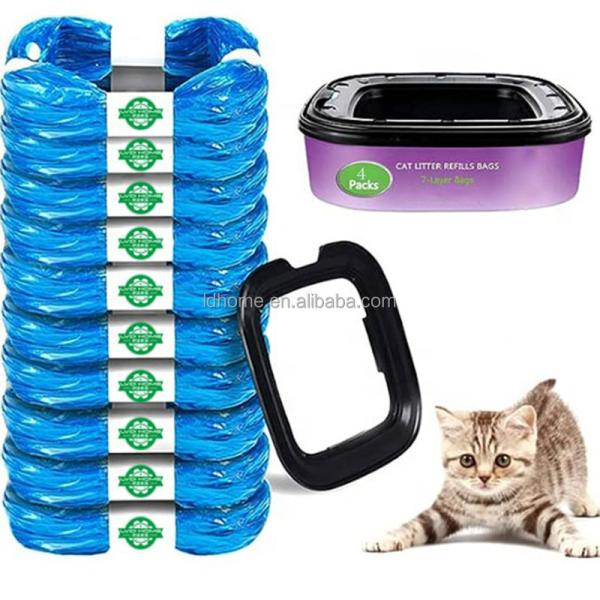 Quality Waterproof Cat Litter Refill Bags 18 Packs Odor Control Litter Genie Refills Customized Litter locker Refills Cassettes for sale