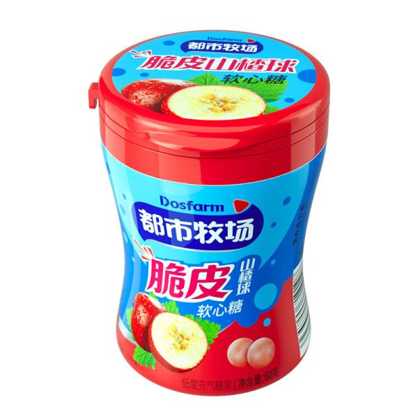Quality Crispy Hawthorn Ball Soft Candy Inflatable Candy Healthy Candy Factory for sale