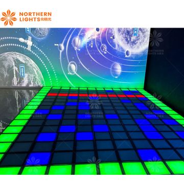 Quality Jumping Grid Multi Players Game Led Dance Floor Tile For Amusement Park for sale