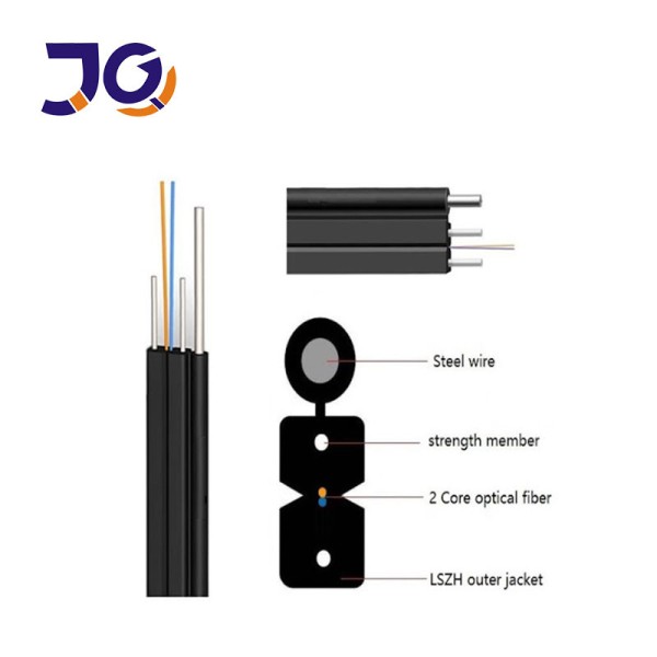 Quality Outdoor FTTH Drop Cable 1/2/4 Core GYJXCH for sale