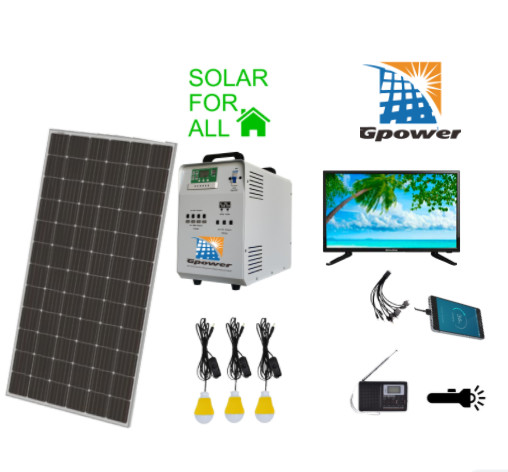 Quality Home Lighting IEC Portable Solar Panel Kit With Radio FM for sale
