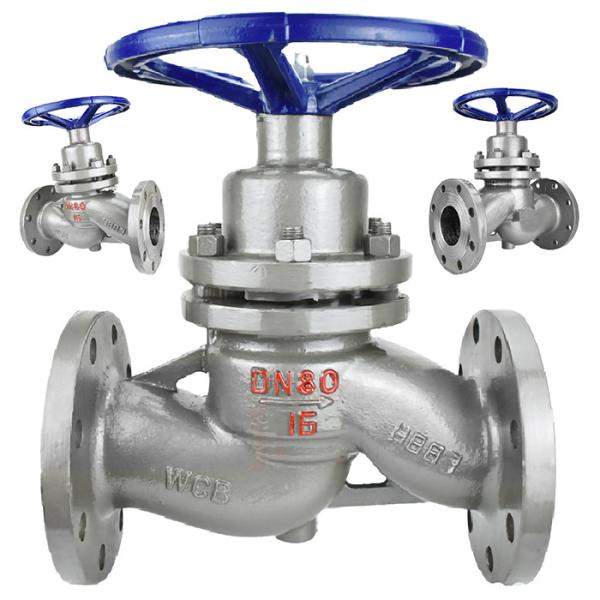 Quality Flanged Connection Plunger Globe Valve for Steam DN15-DN250 Cast Steel US41M-16C for sale