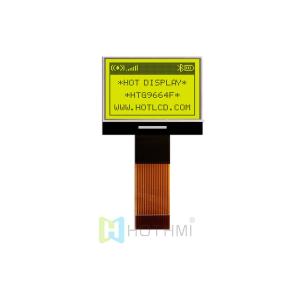 Quality 1.1" 96X64 Graphic COG LCD | STN+ Display | 3.0V with Yellow-Green Backlight | for sale