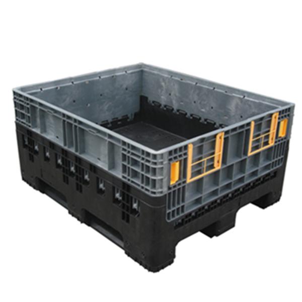 Quality Large Heavy Duty Vented Collapsible Plastic Pallet Box for Apple and Vegetable Storage for sale