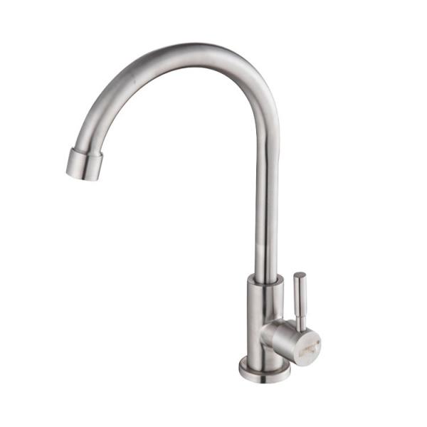 Quality CLASSIC Style Kitchen Faucet Deck Mounted with 360 Degree Rotation and Stainless Steel for sale