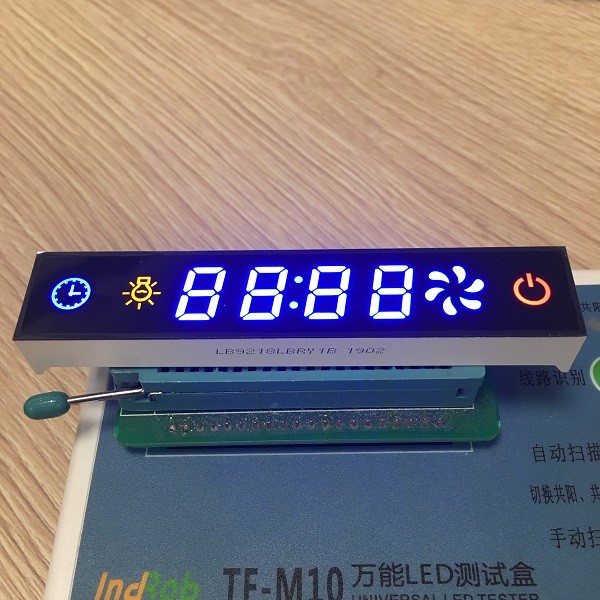 Quality Multicolour Common Cathode 7 Segment Display 12.7mm Digit Height Low Power Consumption for sale