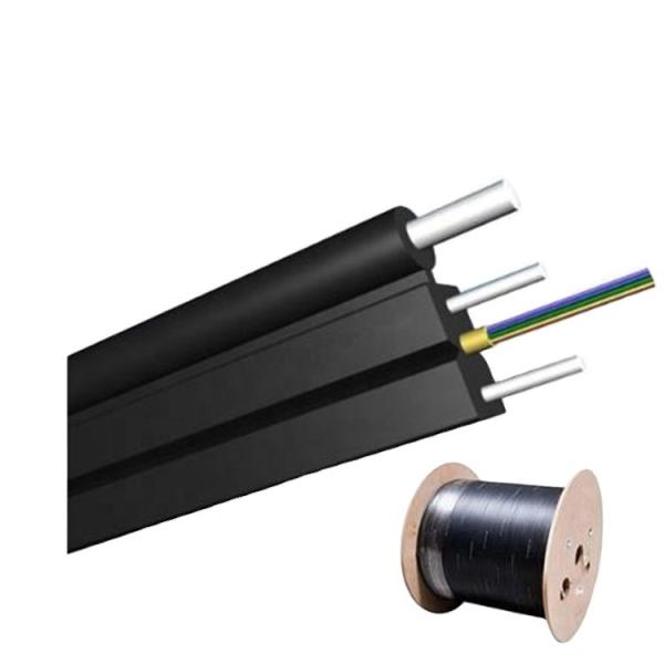 Quality Indoor Outdoor GJYXFCH 2 Core FTTH Flat Fiber Optic Cable for sale