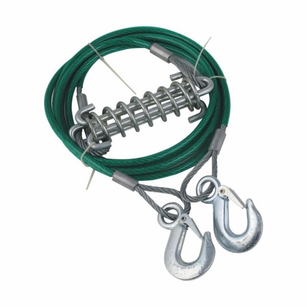 Quality High Strength Recovery Trailer Steel Car Towing Rope Strap With 2 Safety Hooks Towing for sale