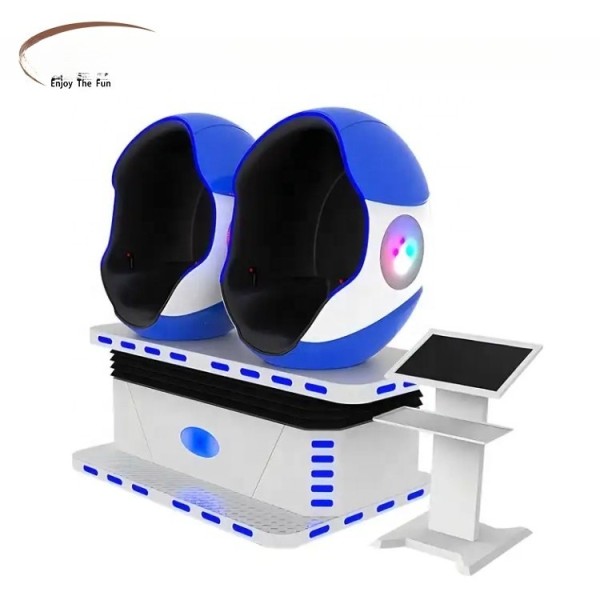 Quality Dreamland factory direct sales VR Parks Dynamic 2 Seats 9D VR Eggs Cinema 9D Simulador de Cinema Virtual Reality Supplier for sale