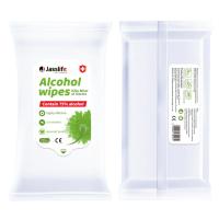 Quality Antibacterial 75% Alcohol Disinfectant Wipes 10 Pcs 200mm X150mm for sale
