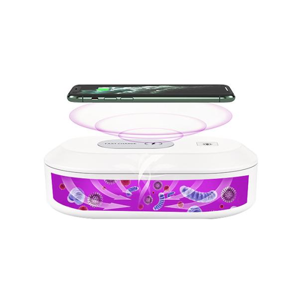 Quality 3 In 1 UVC Atmosphere 15W Cell Phone Sanitizer Charger for sale