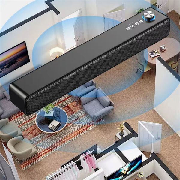 Quality AUX Input V5.0 Samsung TV Wireless Soundbar Speaker 10M Bluetooth Distance for sale
