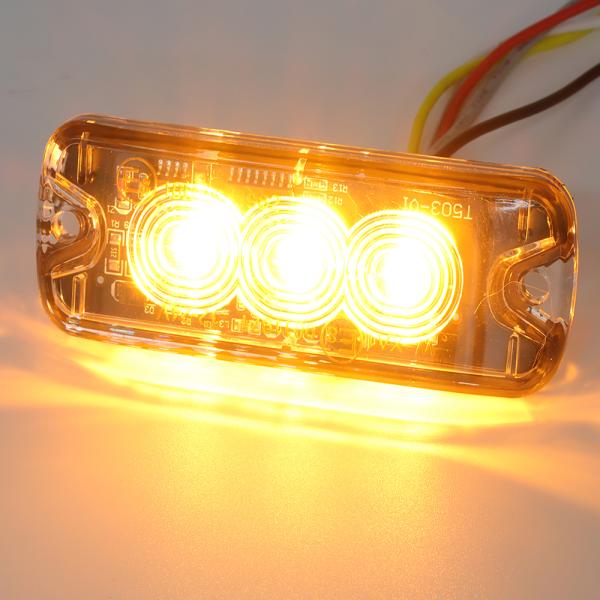 Quality Flash Strobe Lights 12V 24V LED Amber Strobe Warning Lighting For Trucks R10 R65 for sale