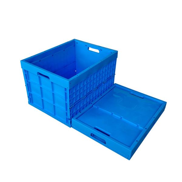 Quality 750*580mm Larger Plastic Collapsible Logistics Containers With Casters for sale