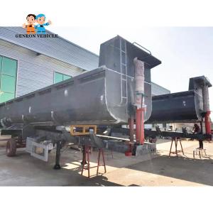 Quality Strong Bearing 40 Feet U Shape 40cbm Dump Semi Trailers for sale