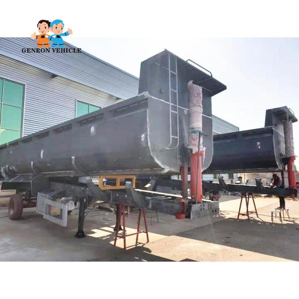 Quality Strong Bearing 40 Feet U Shape 40cbm Dump Semi Trailers for sale