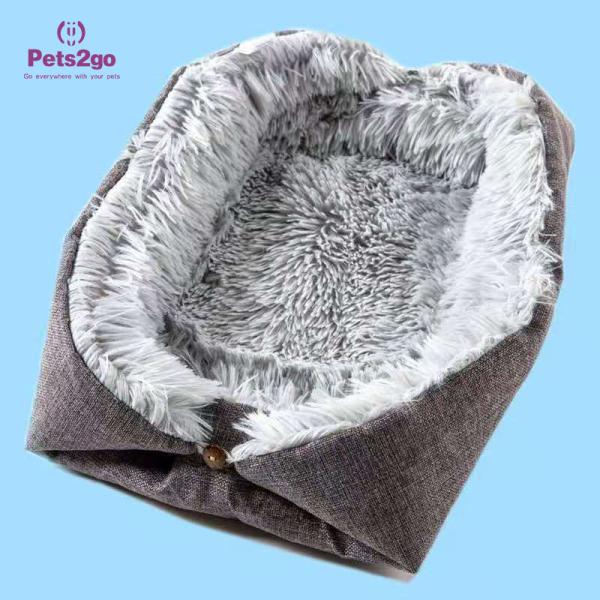 Quality Mechanical Wash Plush linen Memory Foam Pet Bed Mat for sale