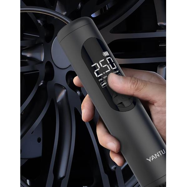 Quality YANTU A23 Portable Wireless Rechargeable Tire Inflator 12V Electric Automatic for sale