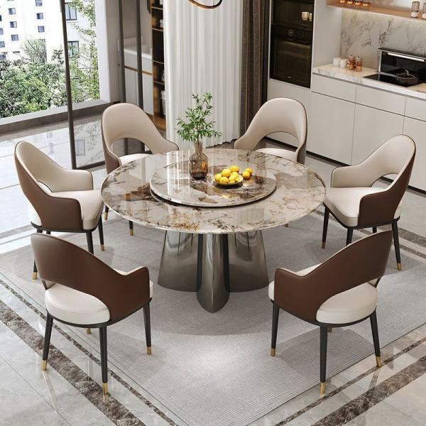 Quality Durable Marble Top Dining Tables With Stainless Steel Legs - Wholesale for sale