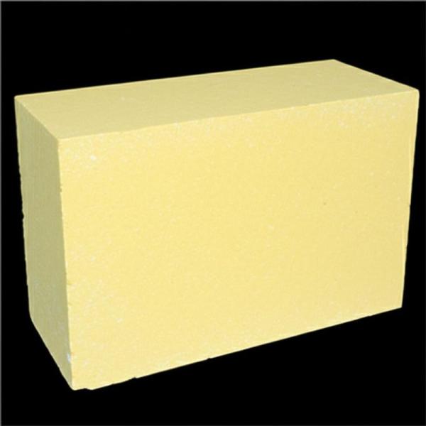 Quality Light Yellow High Alumina Refractory Brick Smooth Surface and Ash 0.3% for for sale