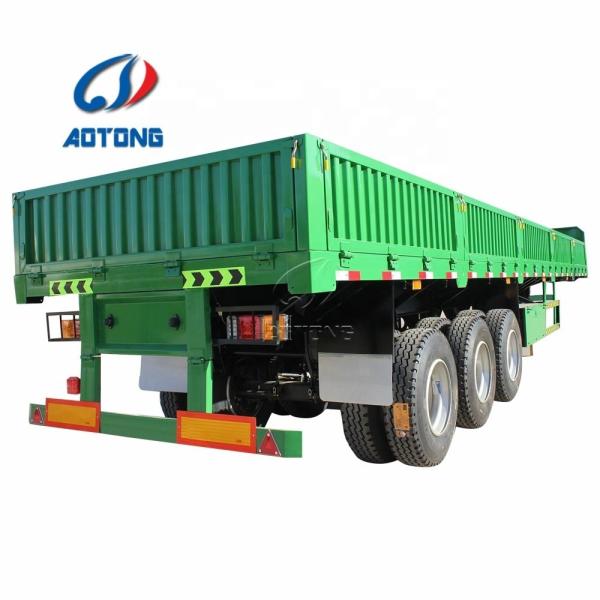 Quality Mechanical Suspension Drop Side Board Sidewall Flatbed Trailer /Side wall truck for sale