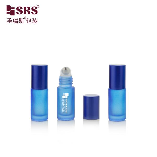Quality 5ml Cute Empty Roller Steel Ball Perfume Essential Oil Bottles Roll On Bottle for sale