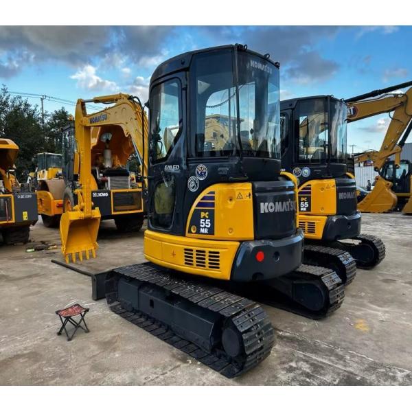 Quality Japan 5 tons of second-hand mini strong power Komatsu crawler excavator PC55MR. for sale