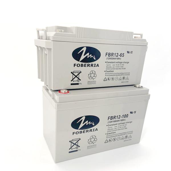 Quality F13 Agm 65AH 100AH 12V Rechargeable Battery For Solar Panel for sale