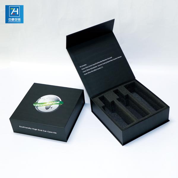 Quality Wholesale packaging black box with foam magnetic stripe box for sale