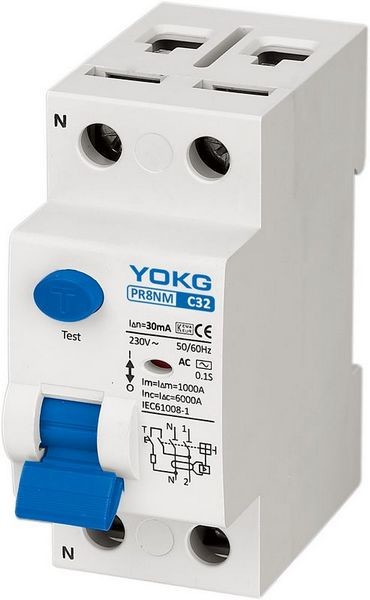 Quality PR8NM Leakage Protector 4 Pole 400V Residual Current Operated for sale