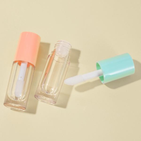 Quality 6.5ml Empty Lip Gloss Tube custom logo lipgloss containers with big brush for sale