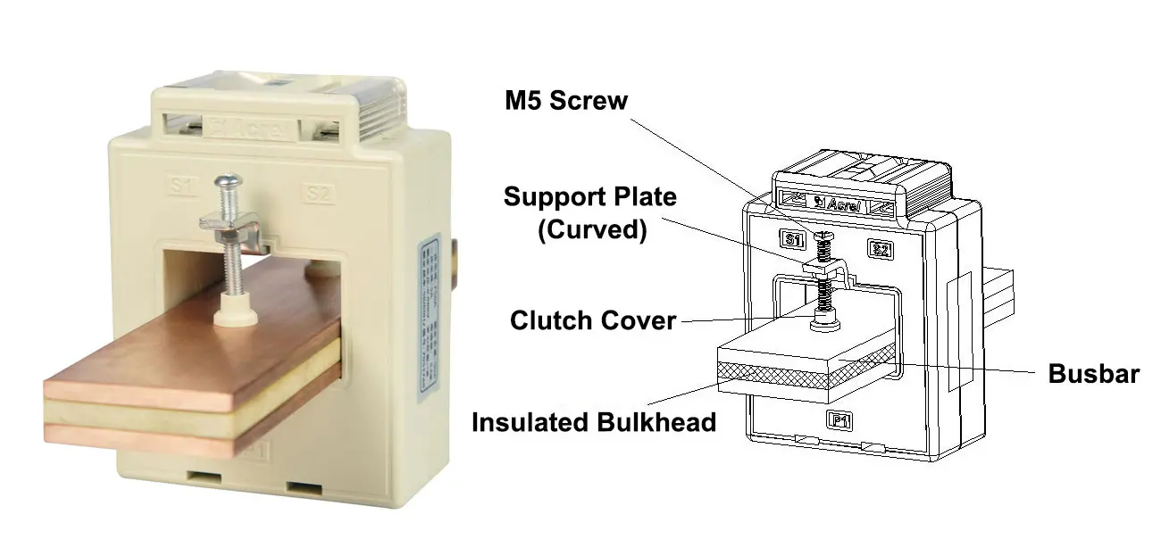 AKH-0.66/I Series Solid Core Current Transformer fixed by Clutch Cover(with curve support plate)