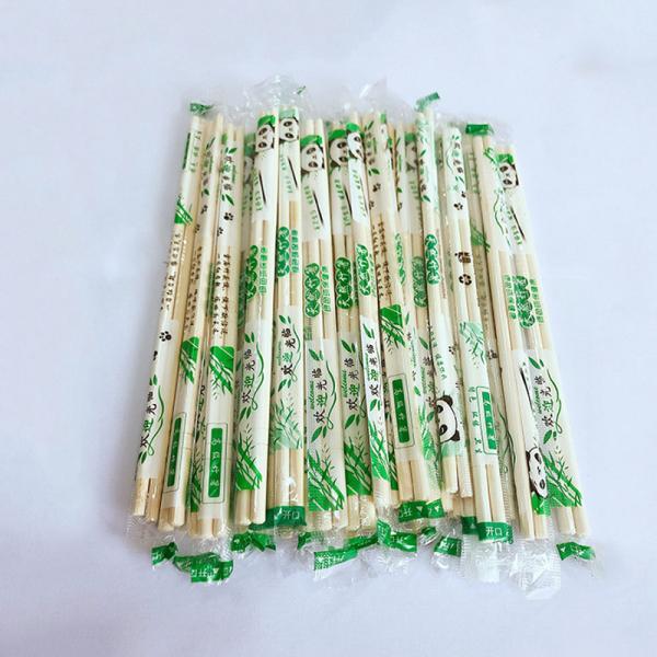 Quality Custom Logo Round Bamboo Chopsticks Disposable for sale