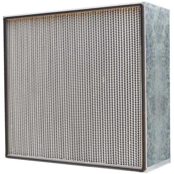 Quality Deep Pleated High Efficiency HEPA Filter Leak Proof with Hot Melt Beads Separator for sale
