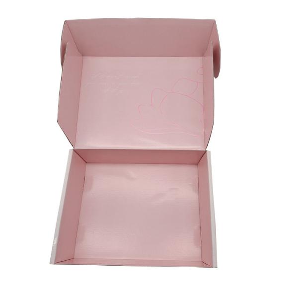 Quality Custom Order Pink Cardboard Paper Postal Boxes for Environmentally Friendly for sale
