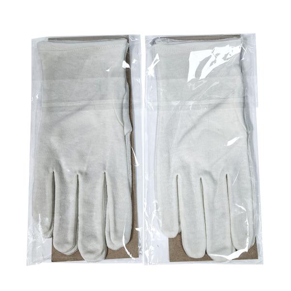 Quality 100% Cotton White Work Gloves Sweat Absorbing Individually Wrapped for sale