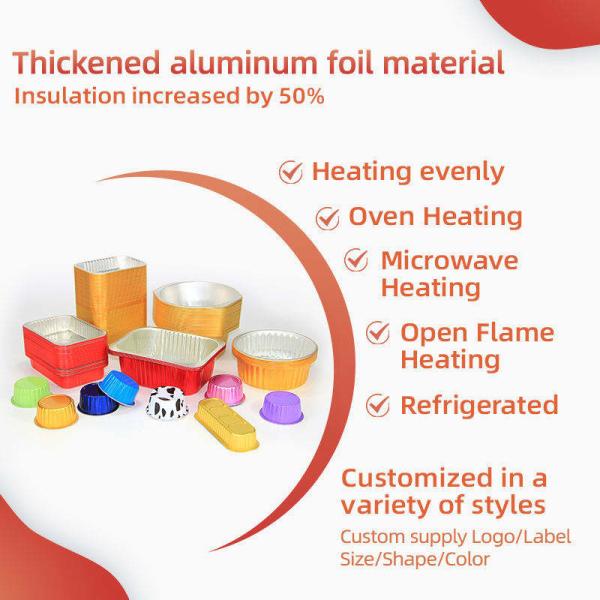 Quality Square Round Aluminum Foil Container Rectangle Foil Trays for sale
